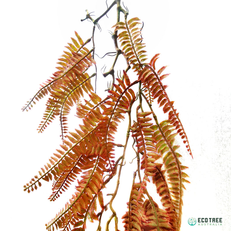 Autumn Red Fern/Lifelike Trailing Hanging Vine Foliage 90cm – ECOTREE ...