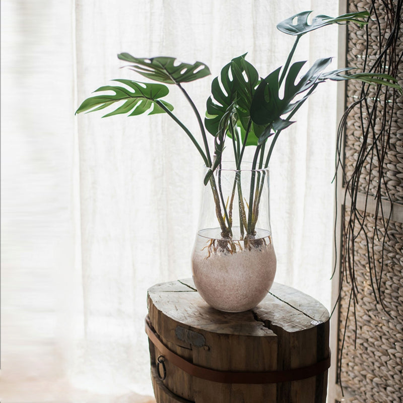 Real-Touch Lifelike Tabletop Monstera Plant with Roots-7 Leaves 60CM ...